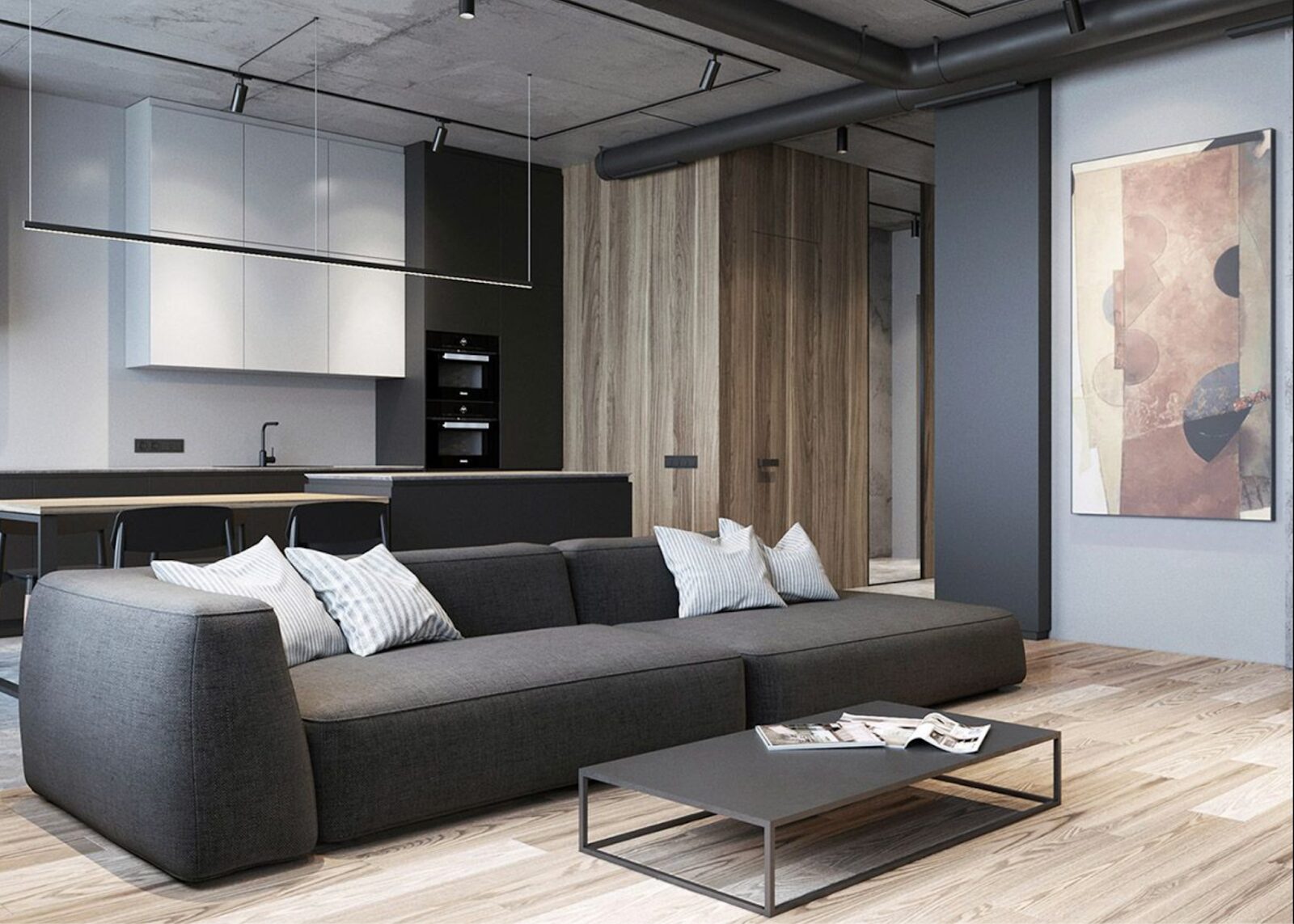 Designing the Perfect Modern Masculine Apartment with Original Features ...