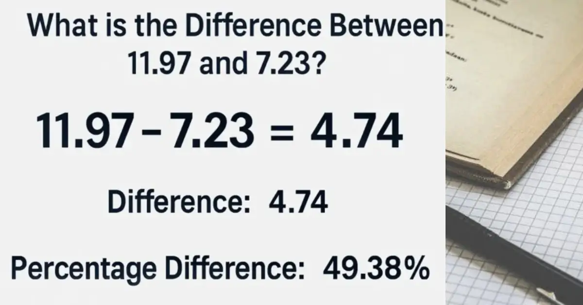 What Is the Difference Between 11.97 and 7.23? Learn Decimal ...